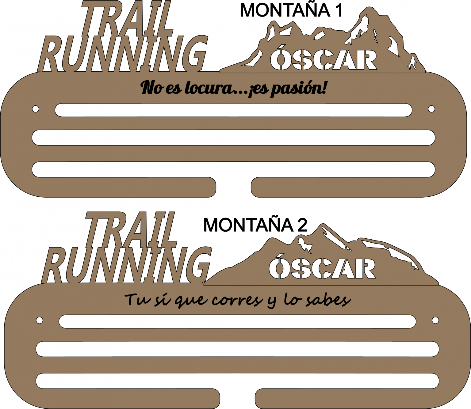 Medallero TRAIL RUNNING - Decodabo